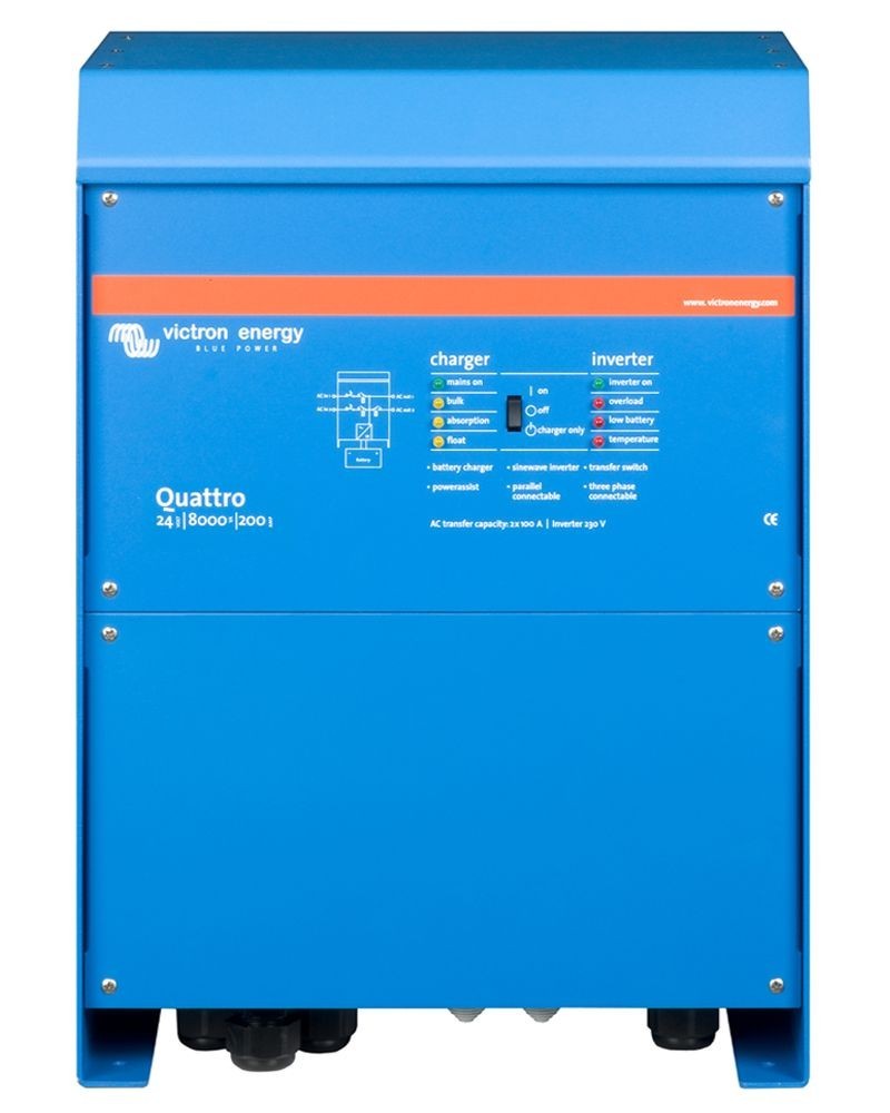 INVERSOR CARGADOR VICTRON QUATTRO 8000W 48V (FABRICACIÓN EUROPEA)